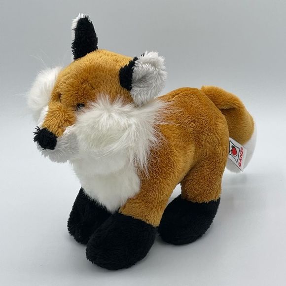 GANZ | Toys | Ganzfox Chubby Cheeks Plush Orange Black Fluffy Stuffed ...